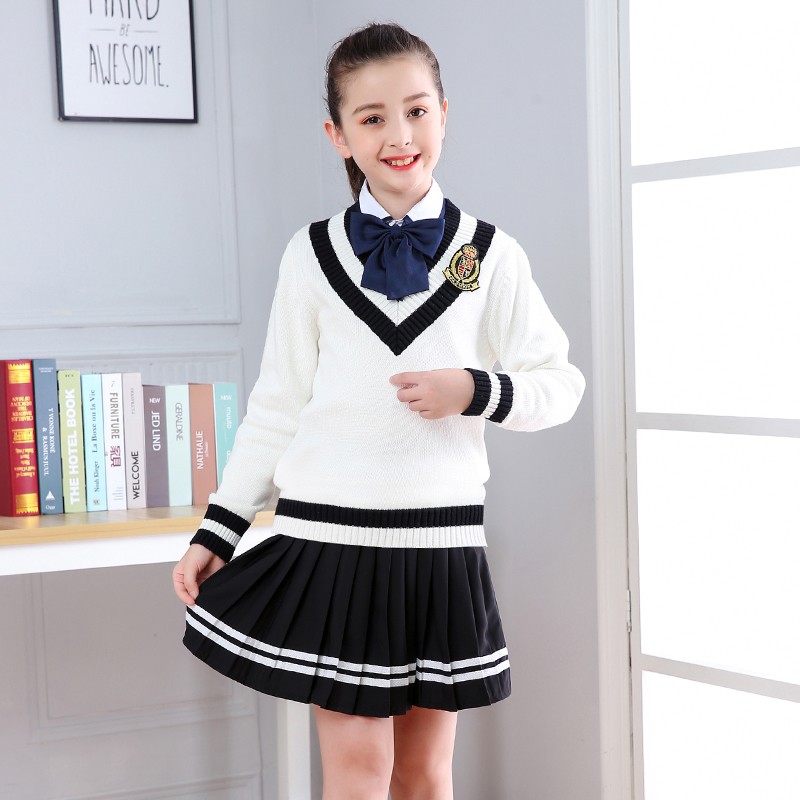 中小学生大合唱演出服装儿童诗歌朗诵服英伦风校服幼儿园园服班服
