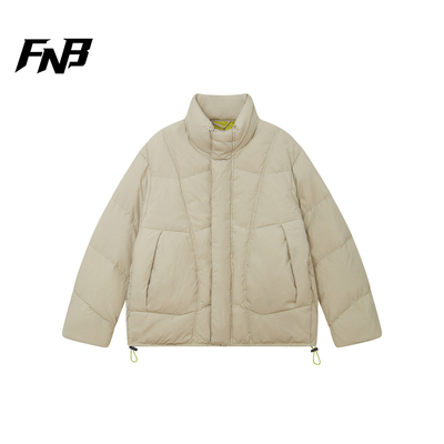 FNB羽绒服男女2025冬季新款90鸭绒美式潮牌立领防寒保暖短款外套