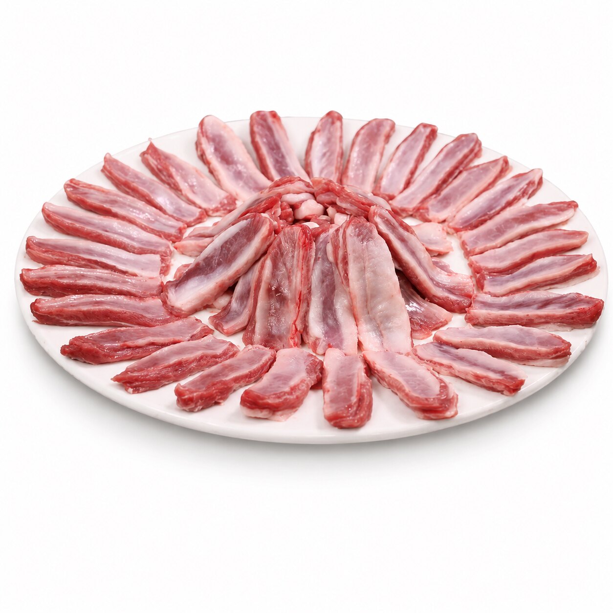 羔羊肋间肉怀仁羔羊肉2斤原切去骨羊肋排条新鲜正宗烧烤串食材