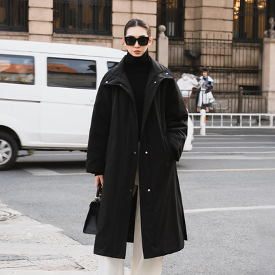 【知喜ziJoy】长款白鹅绒羽绒服