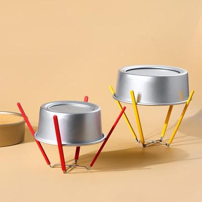 戚风蛋糕胚冷却架6寸倒扣放凉网支架烘焙8寸模具支撑四爪架子