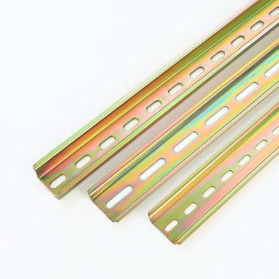 C45通用镀彩锌安装国标导轨断路器配电箱卡轨继电器空开电气轨道