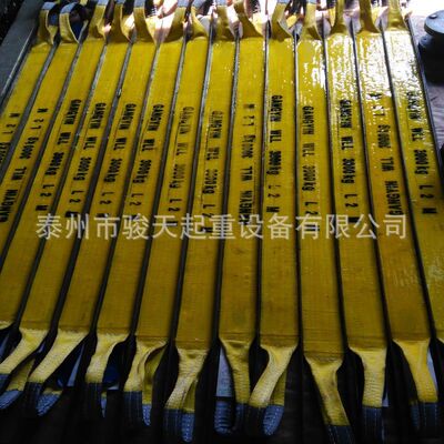 防割扁平吊带3t2m涂胶吊带3t3m 聚氨酯涂层吊带 防割耐磨