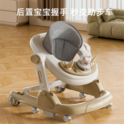 学步车防o型腿婴儿学行车小孩宝宝脚步车2023手推车三合一可折叠