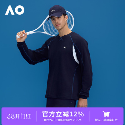 AO澳网运动T恤男网球服上衣