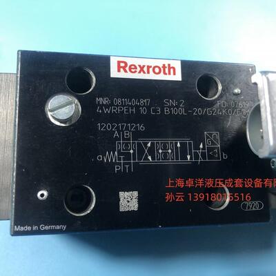销售REXROTH产品  R901443053  4WRPE10EA90SJ-3X/M/24A1-797