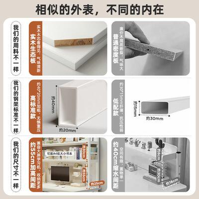 洞洞板书桌书架一体桌子学REF习生写初字桌学家用室中生卧电脑桌