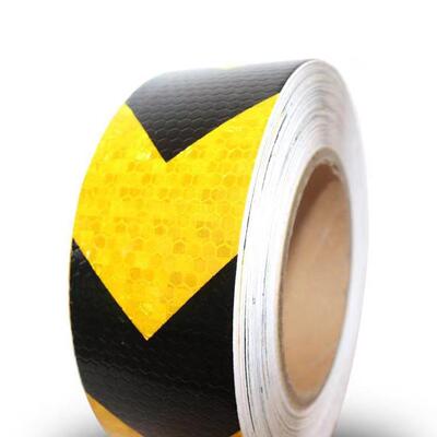 箭头膜车辆反头光标识晶格示警胶带挖机警908示贴标识箭向导标车