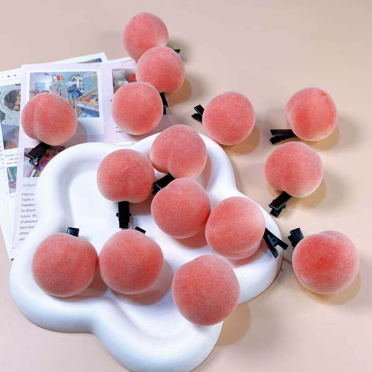 可爱儿童趣味仿真水果发夹女夏季侧边刘海夹碎发鸭嘴夹子发卡头饰