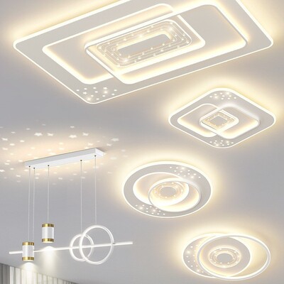 灯具组气合全屋970套餐厅灯简约客现代吸大新款主灯智能顶灯