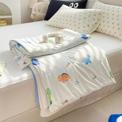 2025年新款华夫格感202400XB花凉感印夏被直销冷洗薄被子可机夏凉