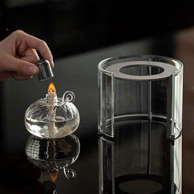 酒精茶炉温酒炉玻璃茶壶用提梁壶TLX781泡茶壶中式煮茶炉小型煮茶