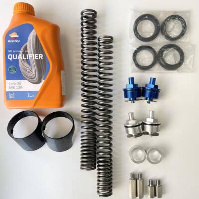 适用本田CB400X-F CBR400R CB500X 改装配件前减震弹簧加高避震器