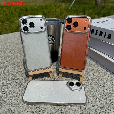 DGKAMEI适用于iPhone17Promax手机壳新款高级金属镜头iPhone17星空透明硬壳轻薄手感苹果17Promax防摔保护套
