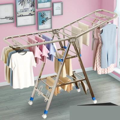 clothes drying rack folding laundry garment dryer hanger新款