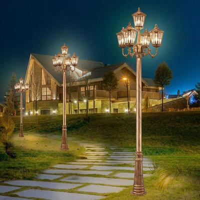 lHP6384ed庭灯欧式复古院小区室景观灯户外花园别墅外草坪公园高