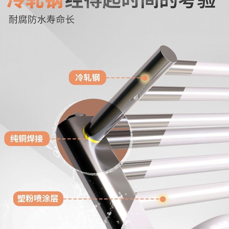 小背篓暖气片家用集中供暖卫生间壁挂置物水暖毛巾架散热片