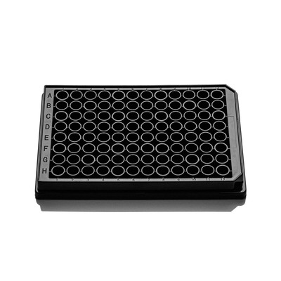 LABSELECT(甄选)11514 96孔细胞培养板,黑色框,透明平底