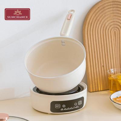 迷你电火锅2.5L宿舍家用分体式小电锅多功能电煮锅陶瓷不粘锅