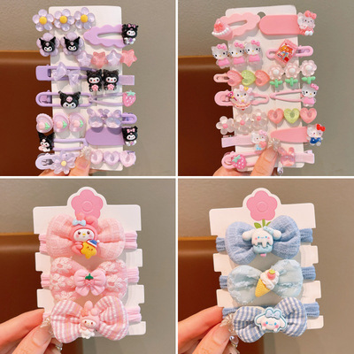 可爱库洛米发夹儿童卡通脑勺碎发卡女童头饰女孩前额侧边刘海夹