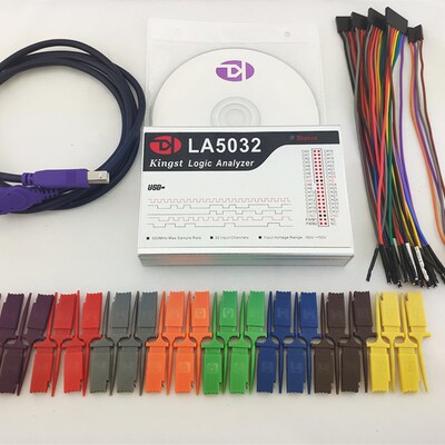 Kingst LA5032 usb 逻辑分析仪 32路全通道 500M采样率 分析仪