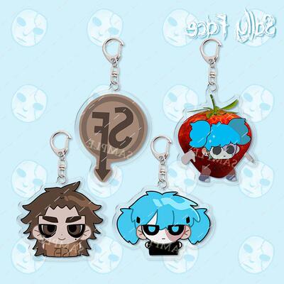 sally face周边俏皮脸亚克力钥匙扣学生书包可爱装饰挂件小礼物