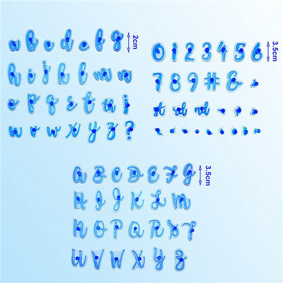 极速DIY Alphhabet Number Letter Cake Mold 3D Cookie Biscuit