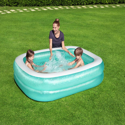 Bestway 54005二环矩形水池 加厚户外充气游泳池