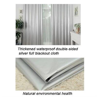 极速1Pc Blackout mCurtains with Hooks Home Office Decoration