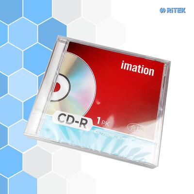 怡敏信Imation台产CD空白光盘单片盒装700MB刻录盘车载音乐cd碟片