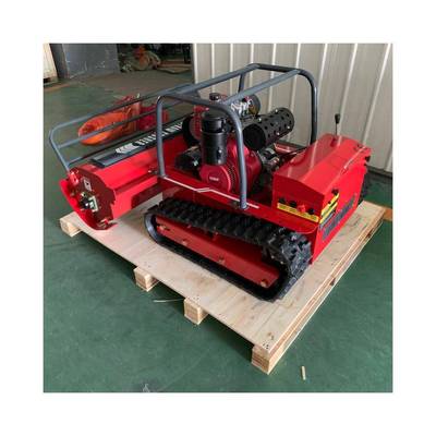 履带式遥控割草机带有柴油发动机的割灌机大马力连枷割草机