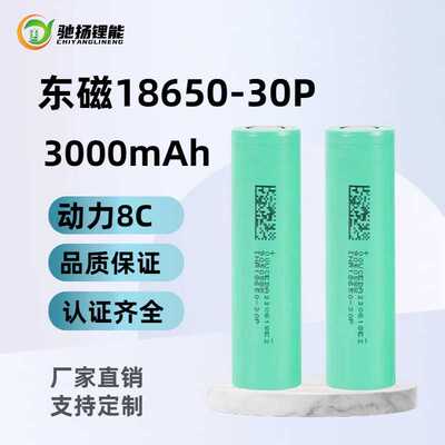 东磁30P锂电池18650-3000mAh-8C 电动工具原厂直销扫地机电动车