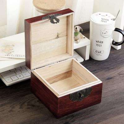 香藏木樟树带纳小木盒收储物收木制复古锁樟木AGX盒实木木质木头