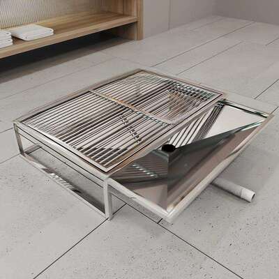 锈钢狗厕所中大型犬防踩自动冲盆水AL100060不通下水道宠物狗尿便