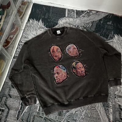 FAX NO. remake 罗德曼人头 卫衣 随机人头 每一件不一样 不退换