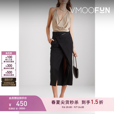 【折扣】GAUGE81 春夏女露背垂坠挂脖连体衣