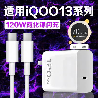 适用vivoiQOO13充电器120W
