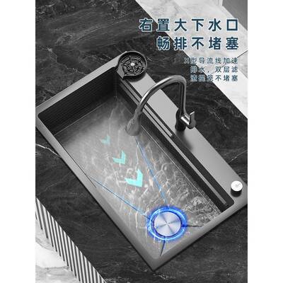 米手工加纳厚CSKS1002洗碗池大单SUS304不锈槽钢蜂窝压纹家用水厨