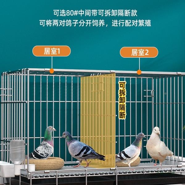 信鸽加笼家用养殖笼对子折叠配笼鸽用品78830用具鸽笼密双层