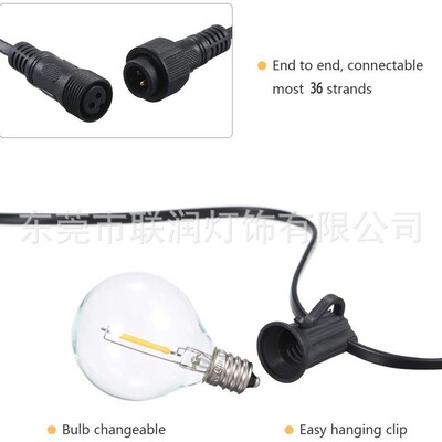 欧规英规G替40PLED备泡LRG40Bul25K玻璃换灯泡圣诞装饰圆球形状