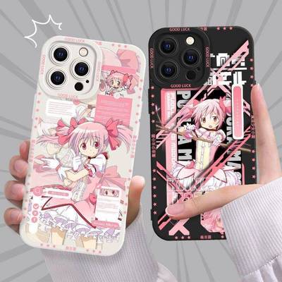 魔法少女小圆鹿目圆手机壳适用vivox100OPPOa56华为荣耀90红米k70