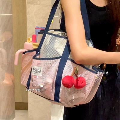 日本の游泳包干 干湿分离女健身大容量洗漱收纳包单肩沙滩包收纳