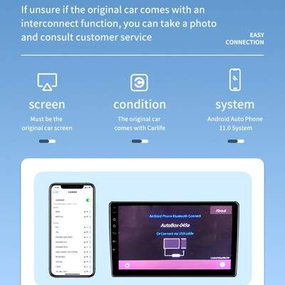 君用J1专用有线carlife转无线Androidauto车载互联盒子智能