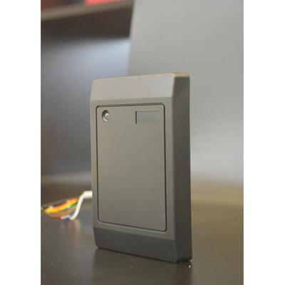 门禁ID卡读卡器，125KHz低频壁挂式读卡器，黑色