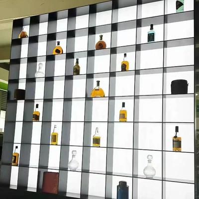 压克力发光背板导光板定制酒柜置物架餐柜背景透光板led发光板