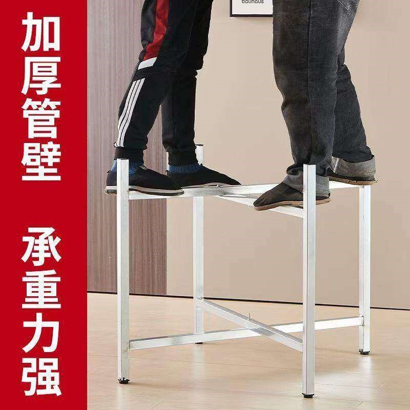 简易大圆桌架可折叠铁艺桌腿支架桌脚不锈钢桌脚架餐桌折叠桌架子