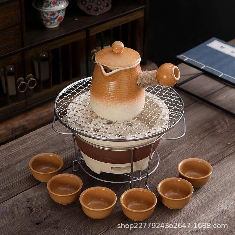 围炉煮茶罐罐茶煮茶器具家用室内配件全套陶壶煮茶壶碳烤火炉套装