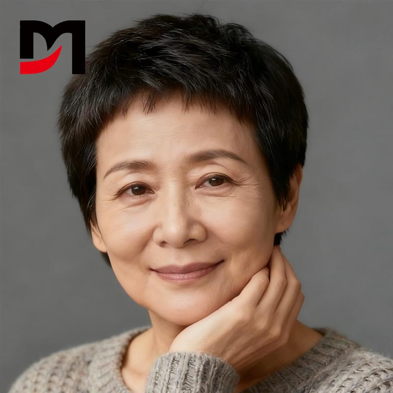 中老年女士短发全真人发丝假发妈妈款日常轻薄整顶假发套