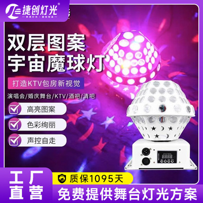 宇宙魔球灯led旋转爆闪蹦迪灯酒吧ktv闪光灯舞台灯光 灯光秀