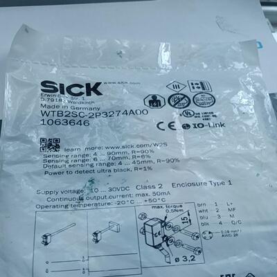 西克漫反射传感器 WTB2SC-2P3274A00   型光（电子设备）